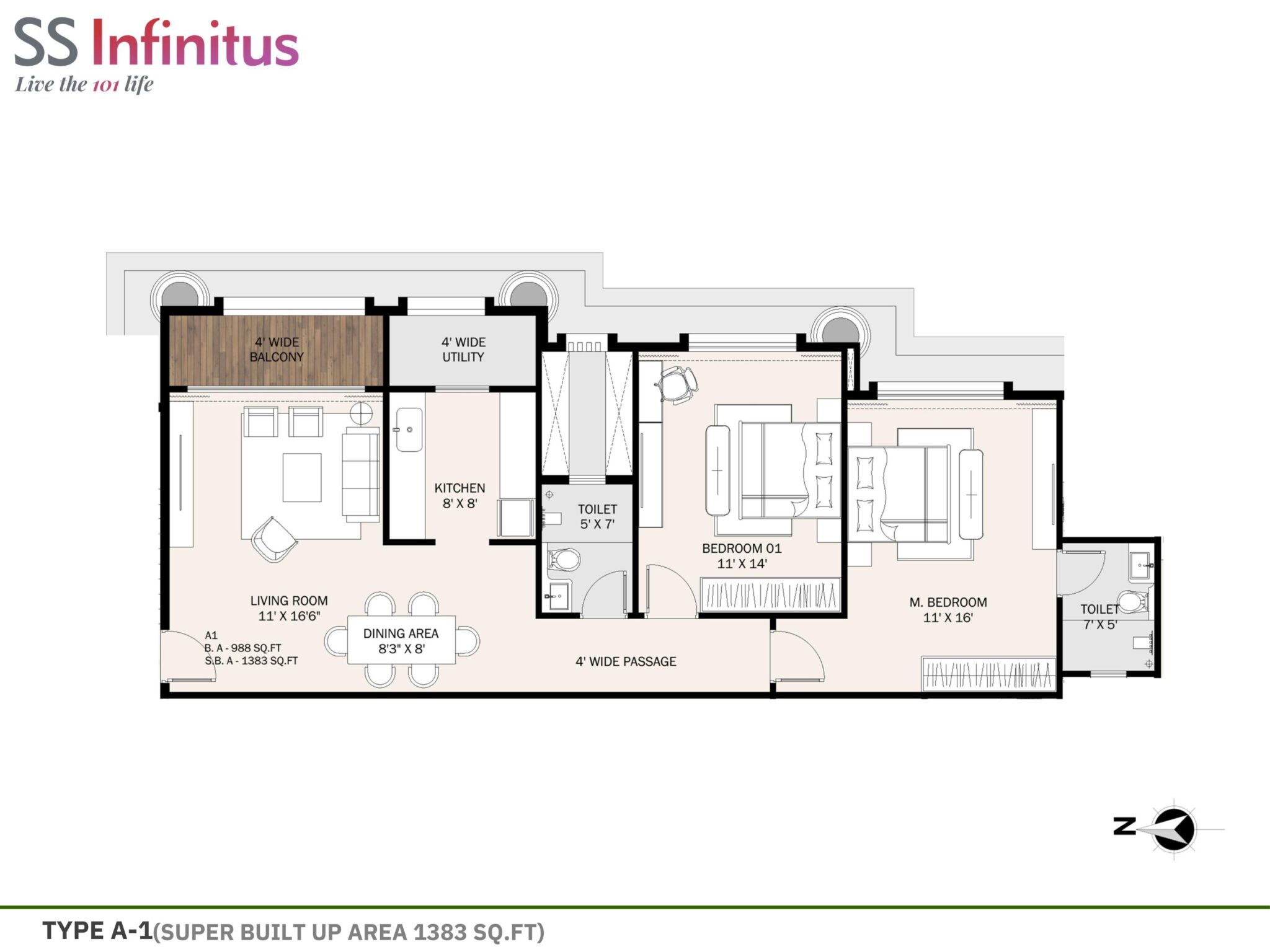 5 Star Super Luxury Apartment in Indore - SS Infinitus